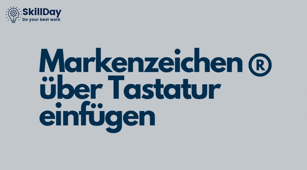 Markenzeichen R über Tastatur / Tastenkürzel